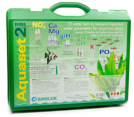 Zoolek Aquaset FLORA 2 – zestaw 10 testów do akwarium roślinnego w ...